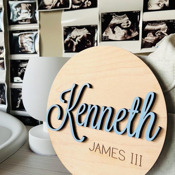 Newborn Baby Stats Sign, Wooden Birth Sign, Hospital Footprint Sign for ...