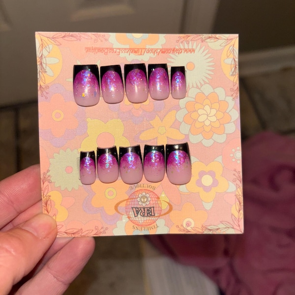 Luxury Custom Nails/free Style/long Nails/ Chrome Nails/trendy Nails ...