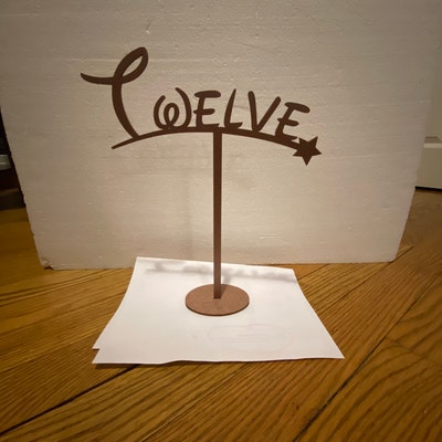 Fantasy Table Numbers Gold Table Number Shooting Star - Etsy