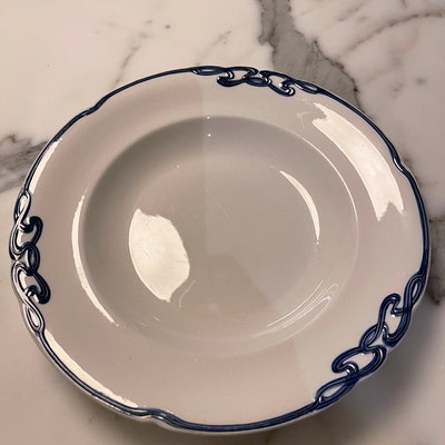 Beautiful Blue Olga Bowl With Lid Art Nouveau Tureen Villeroy and Boch ...