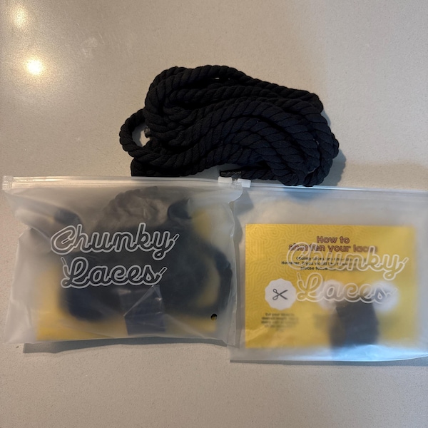 Chunky Laces 10mm Thick Cotton Rope Shoelaces 2pcs, White With White ...