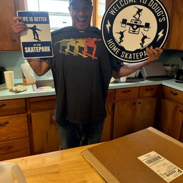 Skatepark Sign, Skateboarder Gift, Skateboard Sign, Skatepark Decor ...