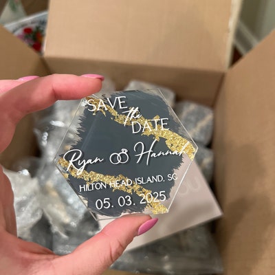 Wedding Save the Date Magnet Invite for Wedding Invitation Magnet Save ...