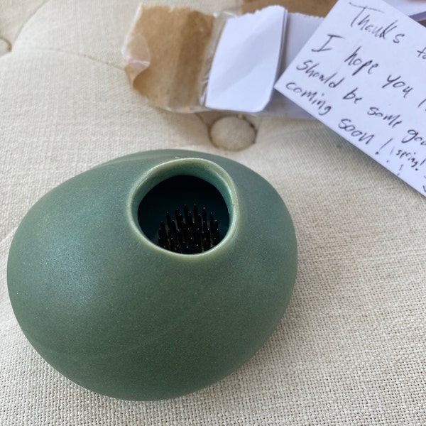 Wine Goblet, Handmade Green Porcelain Goblet Cup With Yellow Spots ...