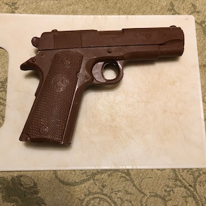 CHOCOLATE GUN Full Size Hand-crafted Solid Milk Chocolate - Etsy