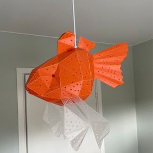 Octopus DIY Gift Kit, Under the Sea, Origami Lampshade, Paper Light ...