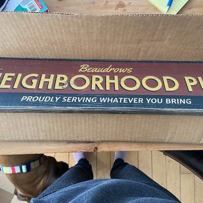 Neighborhood Pub Wood Sign Personalized Family Proudly - Etsy