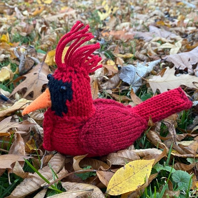 Northern Cardinal Knitting Pattern Red Bird Knitting Pattern for a ...