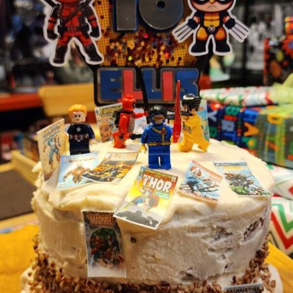 Comic Book|cake Topper|comic Book Cake Toppers 12| Edible Cake Topper ...