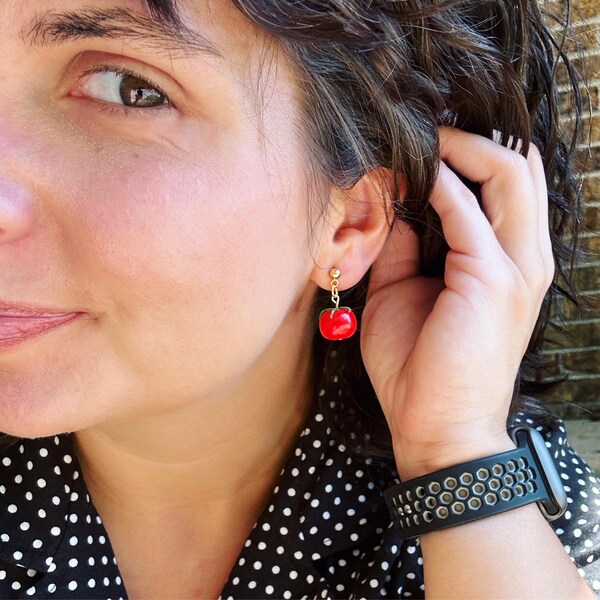 Tomato Earrings Miniature Food Jewelry Gardener Gifts tomato Girl ...