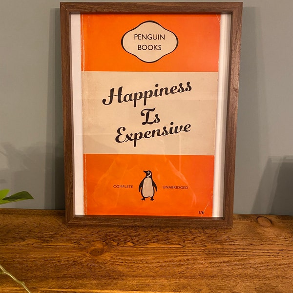 Custom Penguin Book Cover Poster | Personalised Vintage Book Print ...