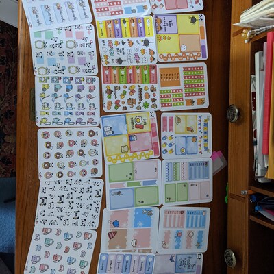 All the Hand-lettering Stickering Refill Pack 8 Mini Sheets - Etsy