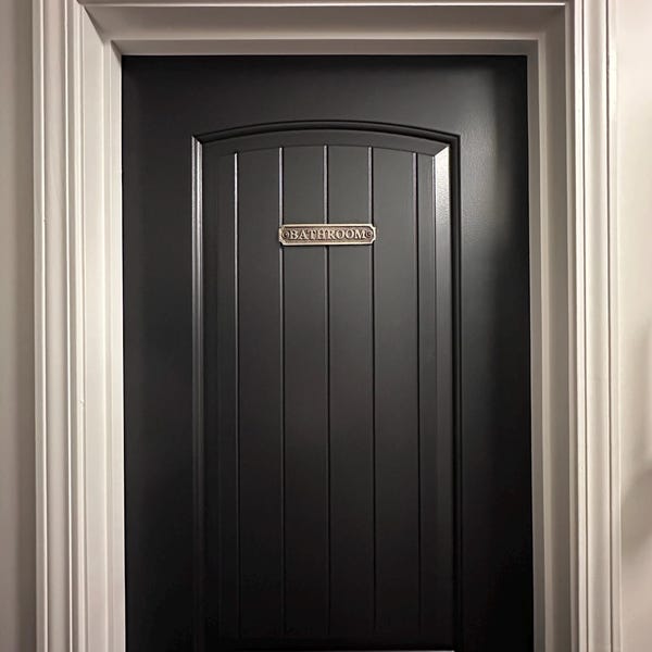 Solid Brass "loo" Door Sign in a Choice of Three Finishes Polished ...