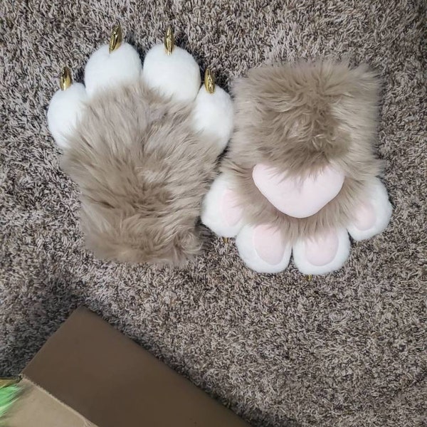 PDF Pattern Download Puffy Fursuit Handpaws, Furry Paws Tutorial, Paw ...