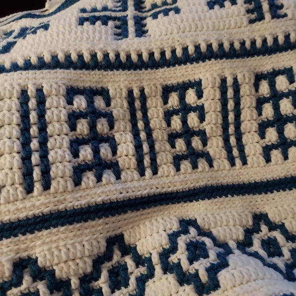 Berber Afghan - Overlay Mosaic Crochet PATTERN - Digital Download in ...