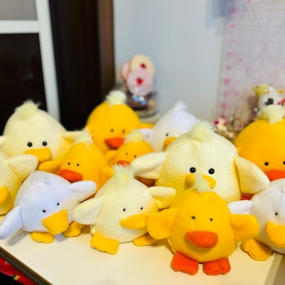 Fluffy Baby Chick Plush in 2 Sizes PDF Sewing Pattern and Tutorial step ...