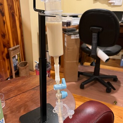 G-tube Table Top Bolus Feeding Stand Syringe Holder Hands Free - Etsy