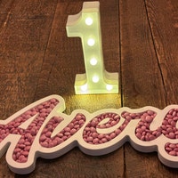 YAY Fillable Letters, Acrylic Candy Dispenser, Bar or Bat Mitzvah ...