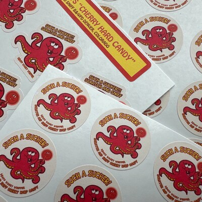 Wacky Whiffer Whiffers Matte MAX SCENT Scratch and Sniff Stickers. Big ...