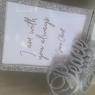 Swarovski Crystal Name Sign, Your First or last Name up to FOUR LETTERS ...