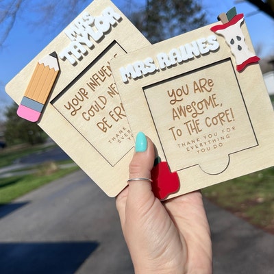 SVG Post It Note Holder File Teacher Appreciation Digital File Teacher ...