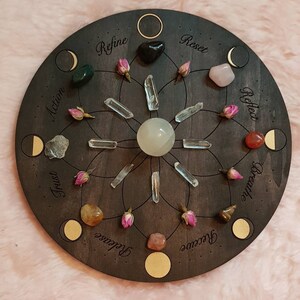 Coppermoon Moonphase Crystal Grid Crystal Grids Healing - Etsy