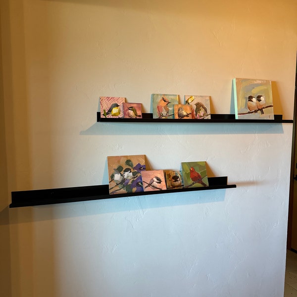 Modern Metal Picture Ledge Shelf for Gallery Wall Display, White or ...