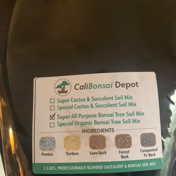 Cali-bon Super Blend All Purpose Organic Bonsai Soil With Coarse Sand ...