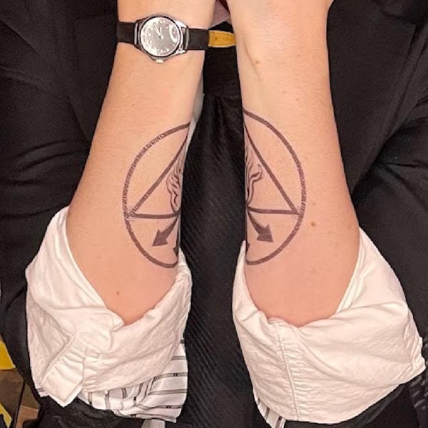 Constantine Arm Temporary Tattoos for Cosplayers. Red King Protection ...