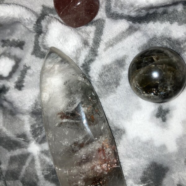 Crystal Massage Wand-curved Rose Quartz and Obsidian Massage Wands ...