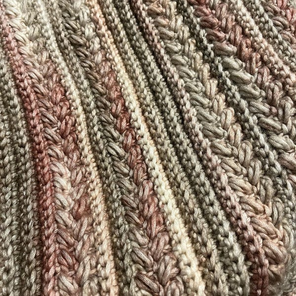 CROCHET PATTERN + VIDEO Cozy Braided Wheat Crochet Blanket Pattern ...