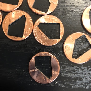 Lucky Penny With Smiley Face Cut Out | Etsy