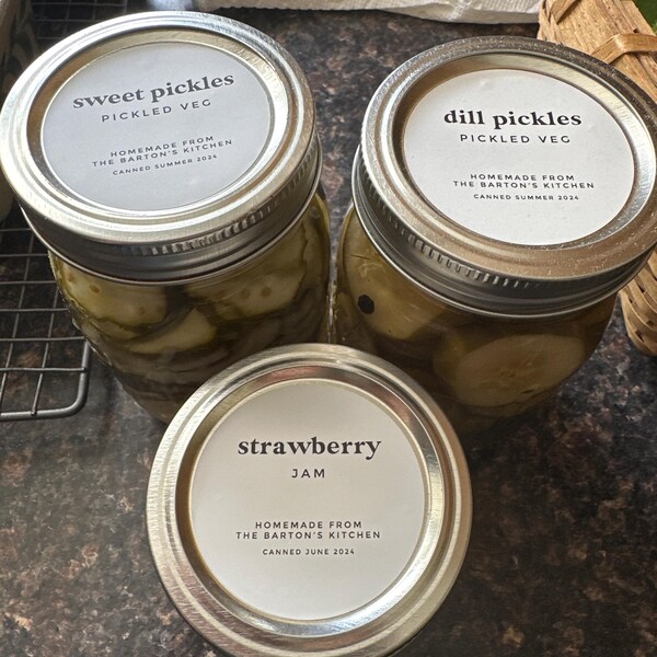 Glam-pop Jam + Jelly Labels • Custom Stickers for Packaging, Bottles ...