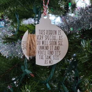 READY TO SHIP Height Ribbon Christmas Ornament Keepsake Height Ornament ...