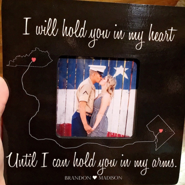 Long Distance Love Picture Frame Long Distance Relationship Gift for ...