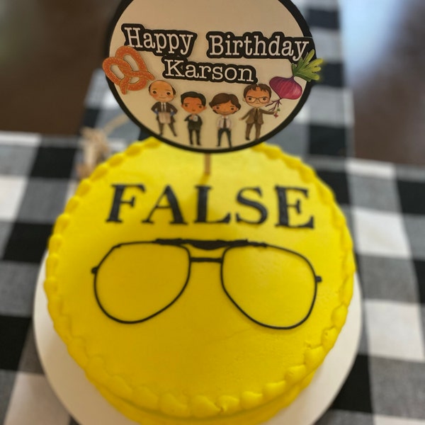 The Office Cake Topper - Etsy