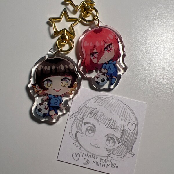 Unofficial Blue Lock Keychains - Etsy