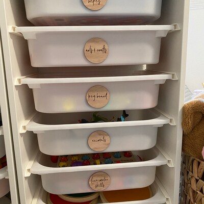 Toy Labels Ikea Trofast Wooden Labels Labels for Ikea Box Toy Box Tags ...