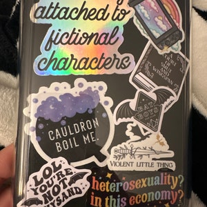 Fantasy Book Dragon Sticker Holographic / Bookish Sticker / - Etsy