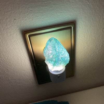 Titanium Quartz Rainbow Aura Crystal LED Gemstone Sensor Night - Etsy