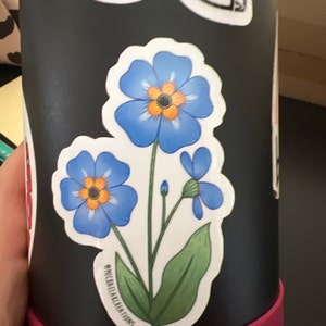 Forget Me Not Sticker Stickers for Hydroflask Laptop Stickers Flower ...