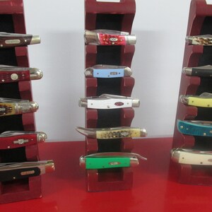 Custom Knife Display Stand Case Made From Solid Oak Wood. - Etsy