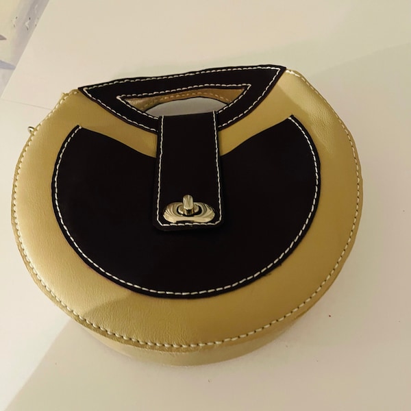 PDF Pattern. Leather ROUND Crossbody Bag With Video - Etsy