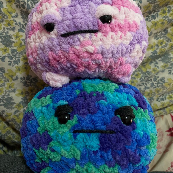 Sad Grumpy Rain Frog Crochet Amigurumi Pattern Pdf File // NOT PHYSICAL ...