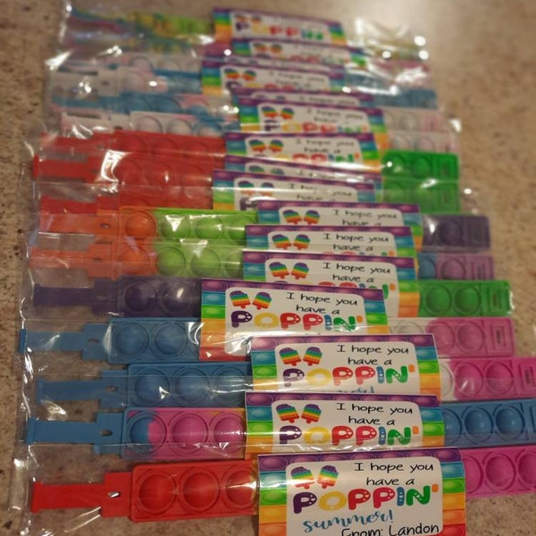Pop It Bracelet , End of School Gift , Classroom Gifts , Students Gift ...
