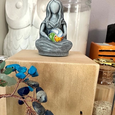 Goddess Statue of the 4 Elements Earth, Fire, Air and Water Mini ...