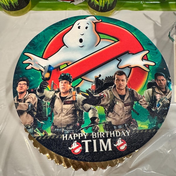 Ghostbuster Edible Topper, Edible Cake Topper, Edible Image, Image ...