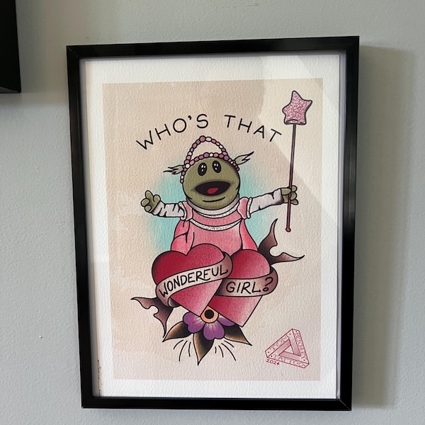 Nanalan “monster” Inspired Tattoo Flash Style High Quality A4 Print - Etsy