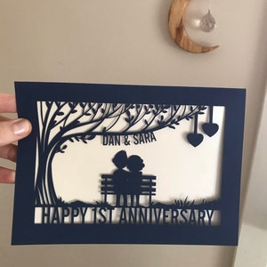 Personalised 18th Papercut Birthday Card Flower Design With | Etsy