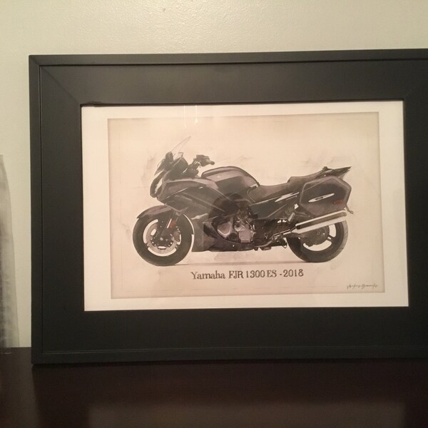 Yamaha FJR 1300 ES - 2018, Art Sketch Poster [no Frame] - Etsy